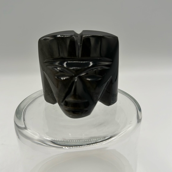 Art | Carved Obsidian Native Statue | Poshmark